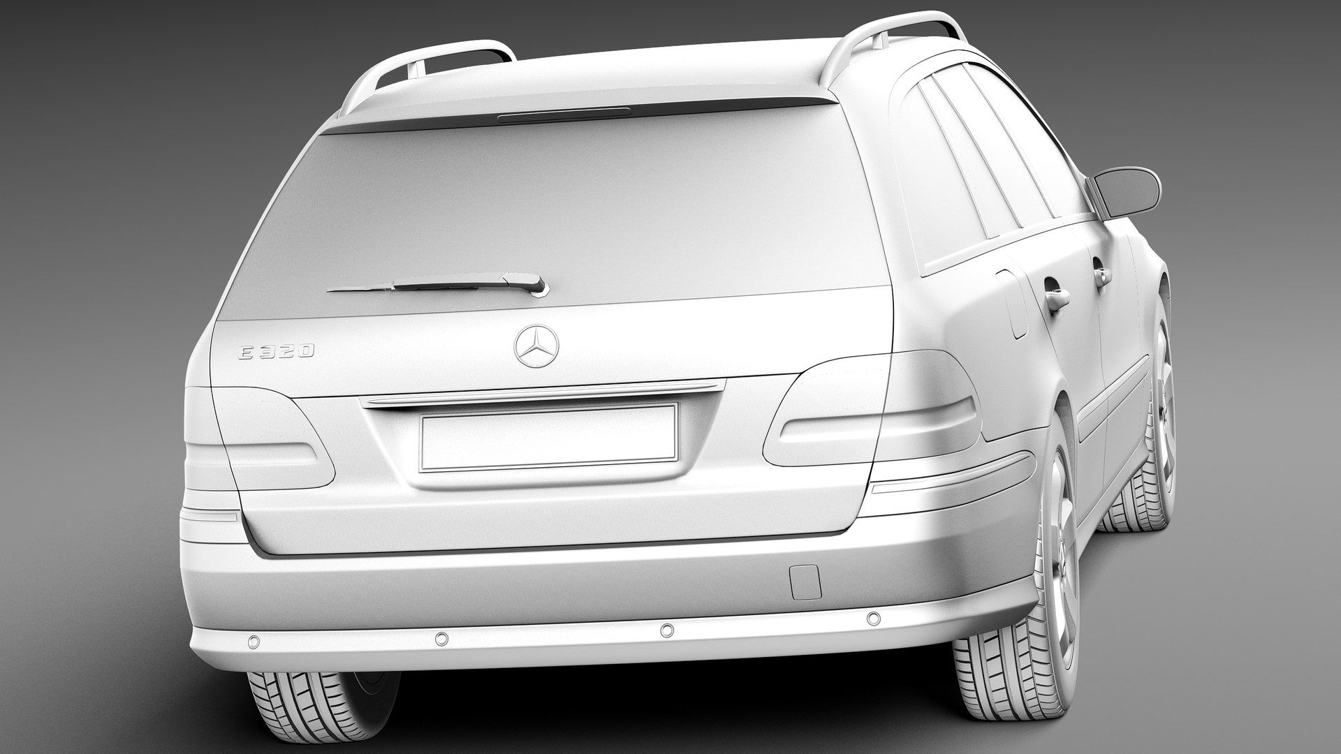 3d Model Mercedes Mercedes-benz Estate