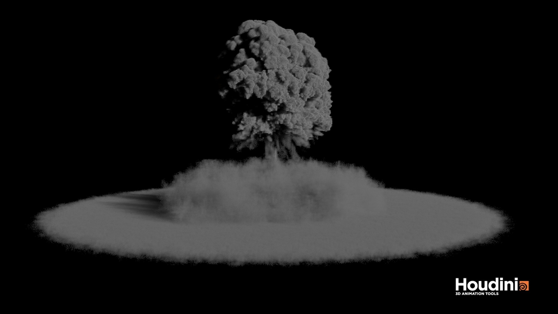 3d Houdini Power Asset Nuclear Explosion