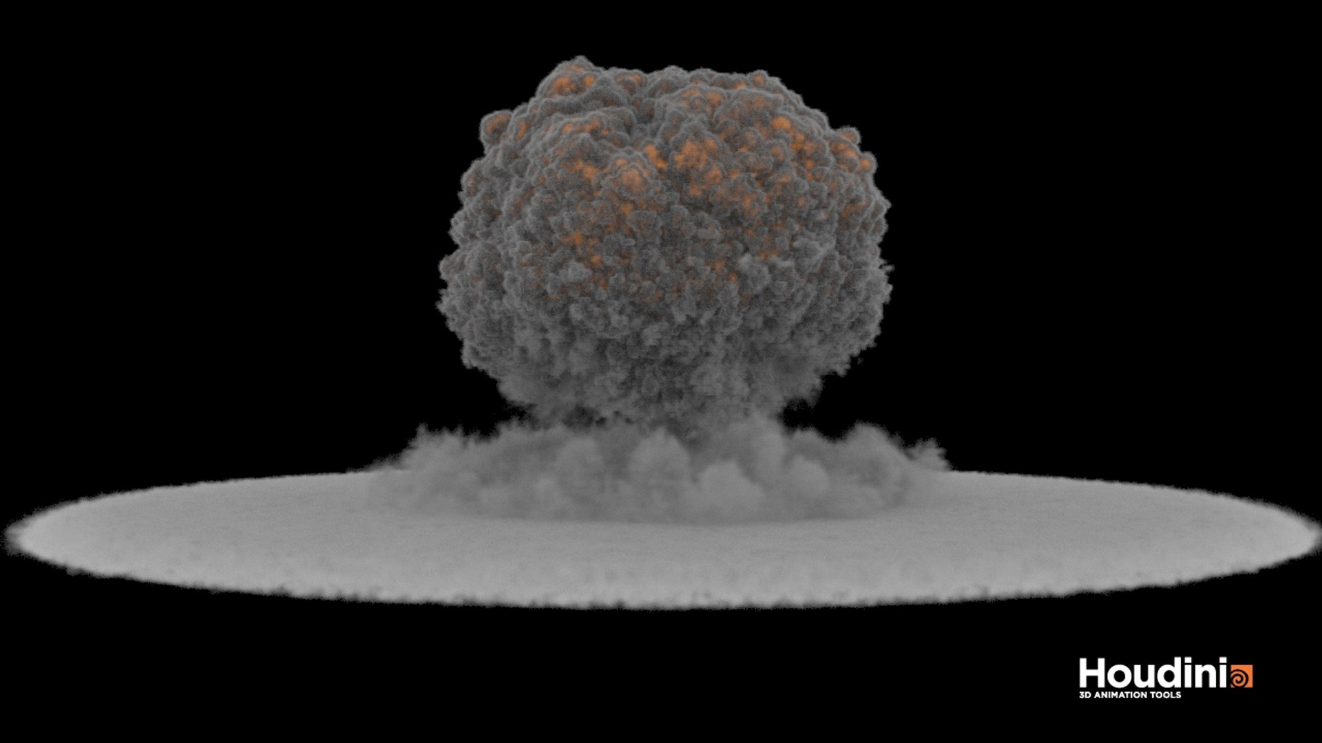 3d Houdini Power Asset Nuclear Explosion