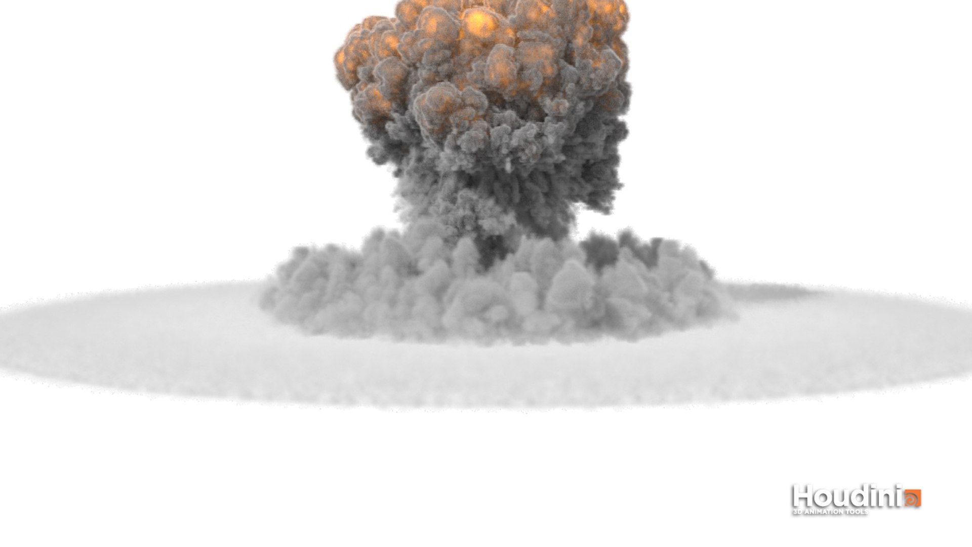 3d Houdini Power Asset Nuclear Explosion
