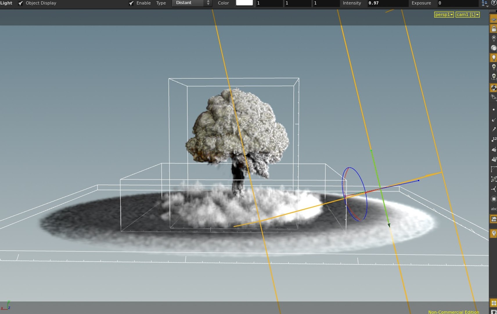 3d Houdini Power Asset Nuclear Explosion