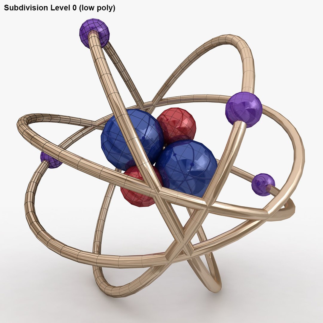 3d Model Atom 1