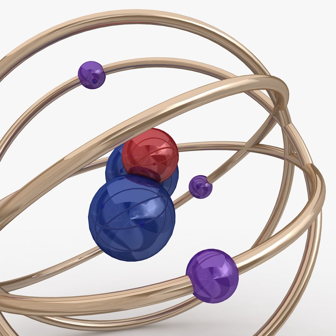 3d Model Atom 1