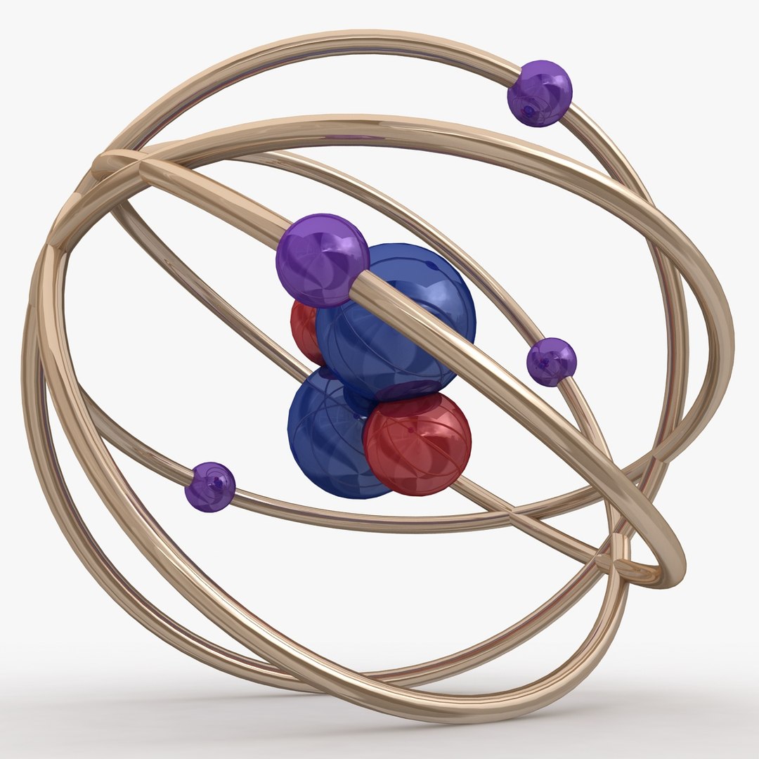 3d Model Atom 1