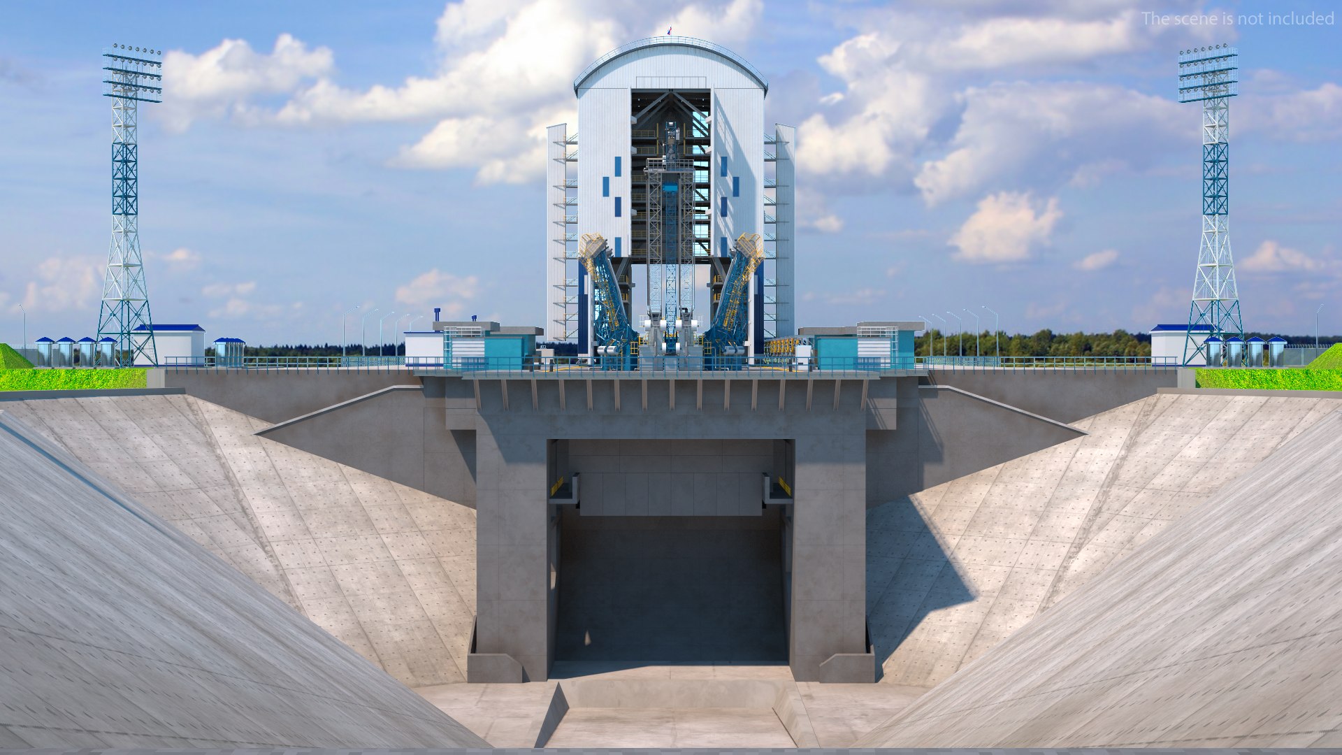 Vostochny Cosmodrome Russian Spaceport 3D model - TurboSquid 1808178