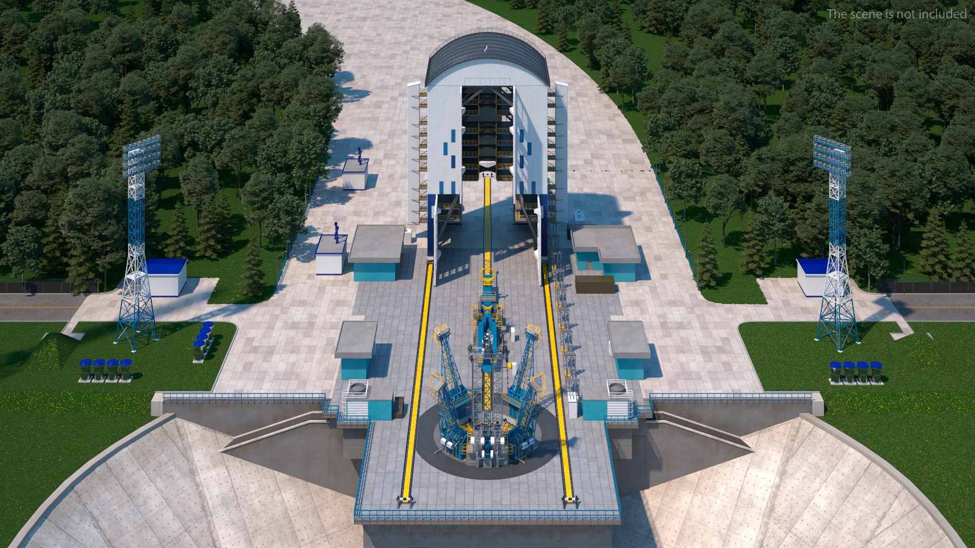 Vostochny Cosmodrome Russian Spaceport 3D model - TurboSquid 1808178