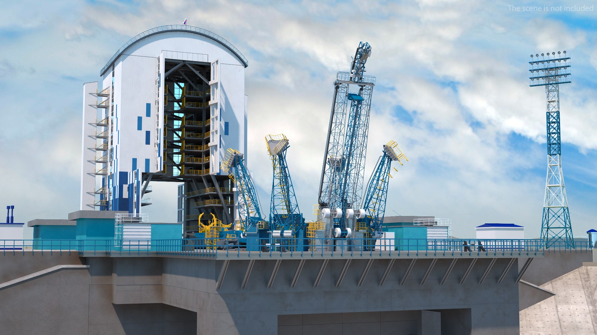 Vostochny Cosmodrome Russian Spaceport 3D model - TurboSquid 1808178