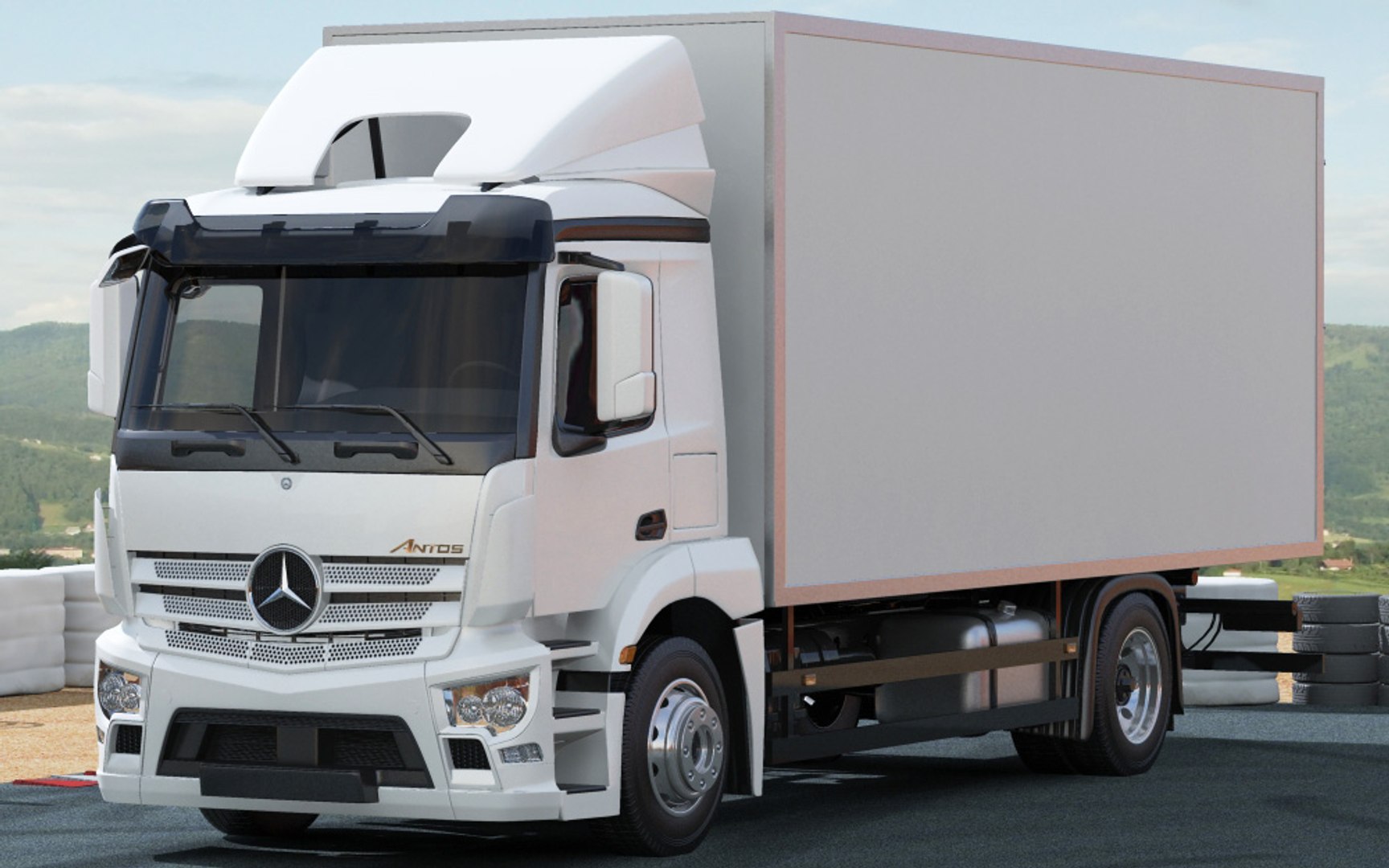 Mercedes Antos Truck 3d Model