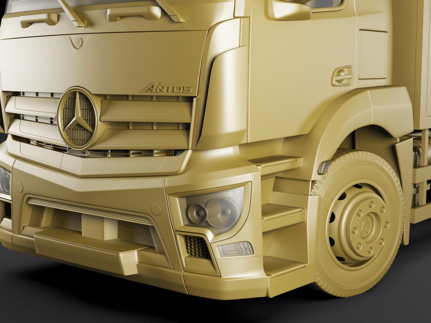 Mercedes Antos Truck 3d Model