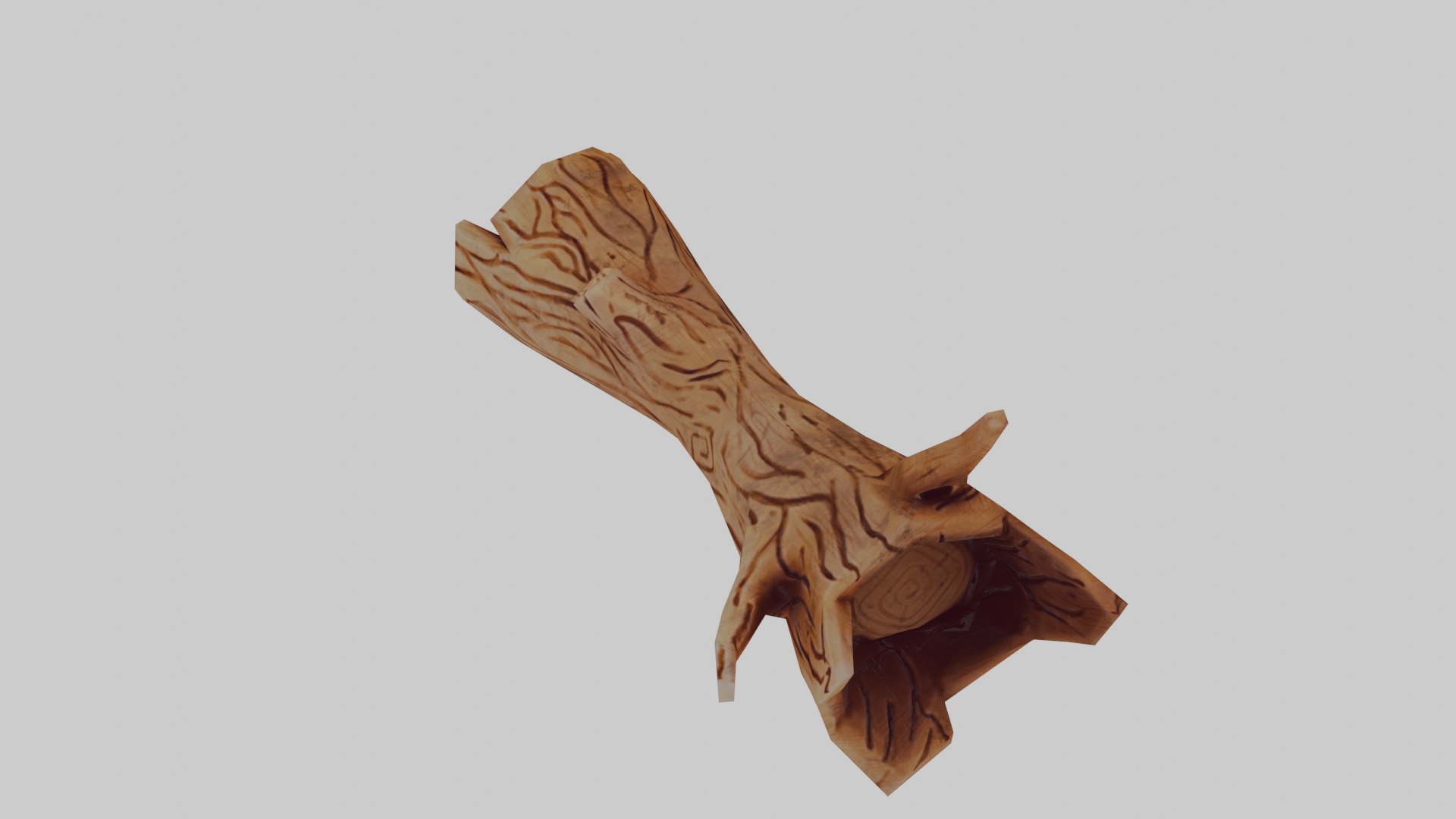 3D Cartoon Stump Model - TurboSquid 1784167