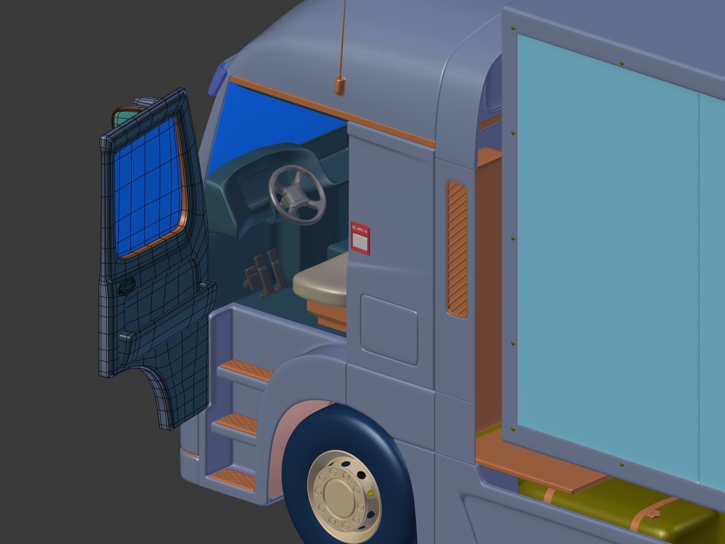 container truck 3d model