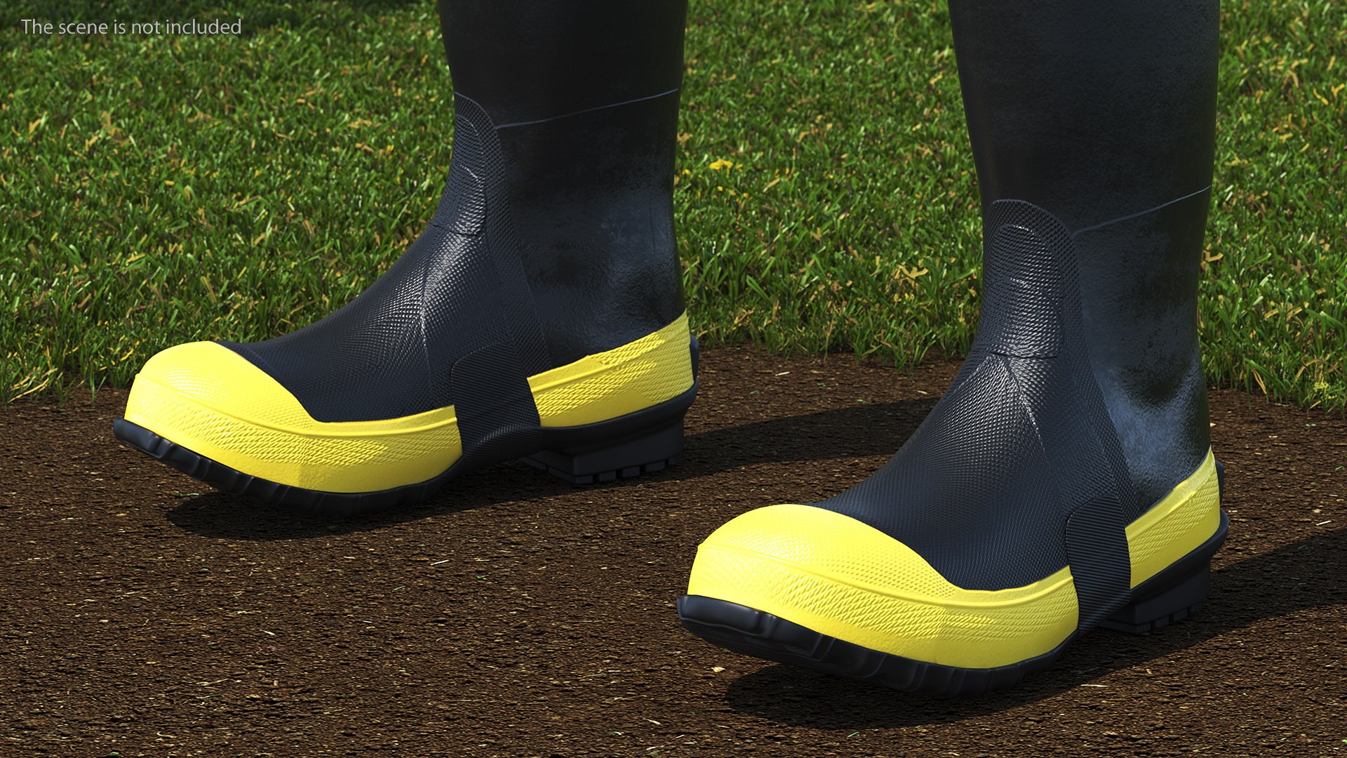 3D Waterproof Rubber Boots For Work Model - TurboSquid 1819228