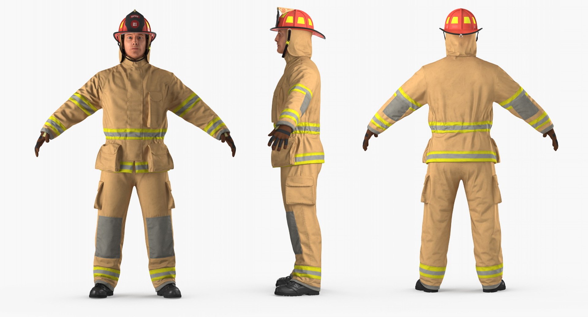 Firefighter Fully Protective Suit 3D - TurboSquid 1192456