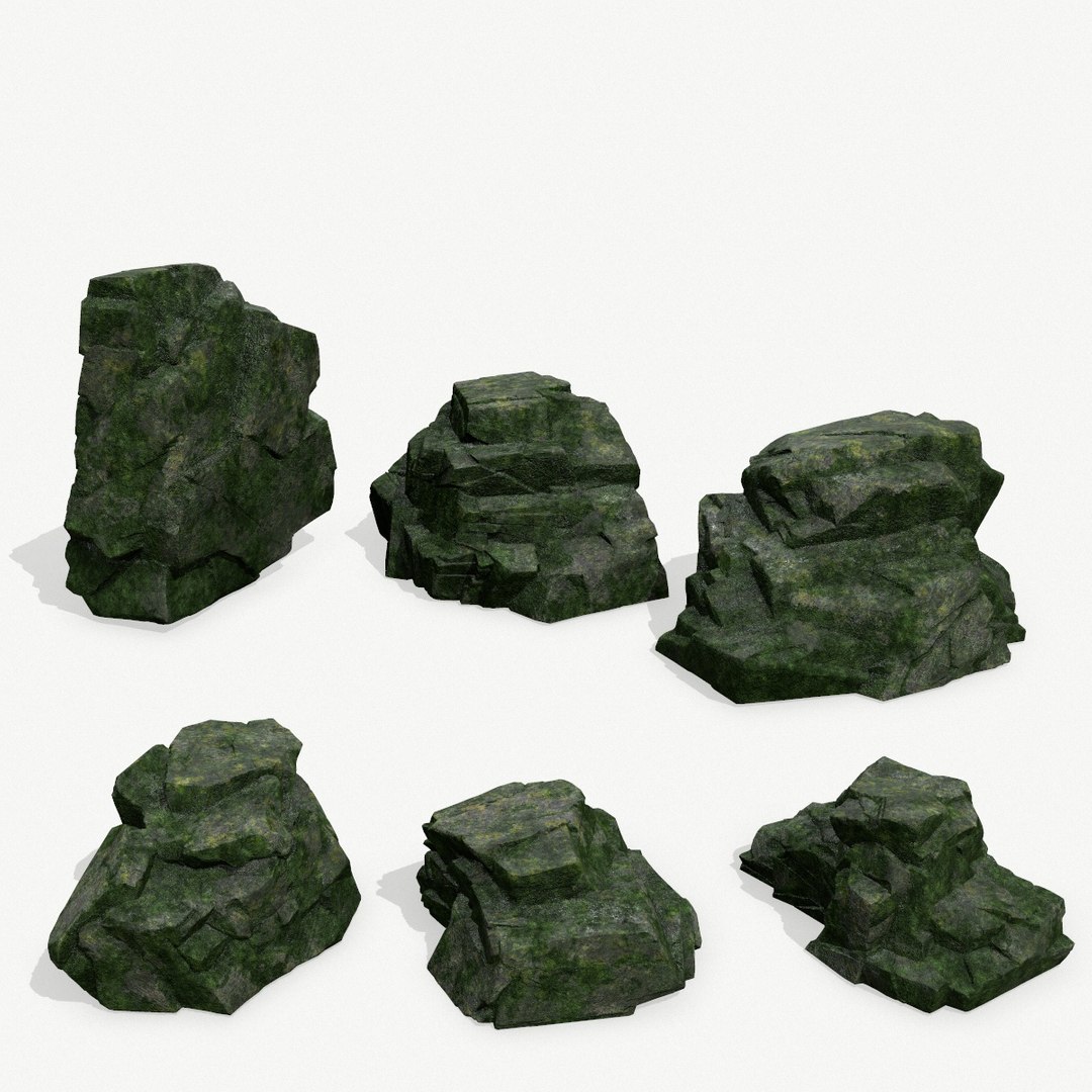 Rock Set 3D Model - TurboSquid 1864176
