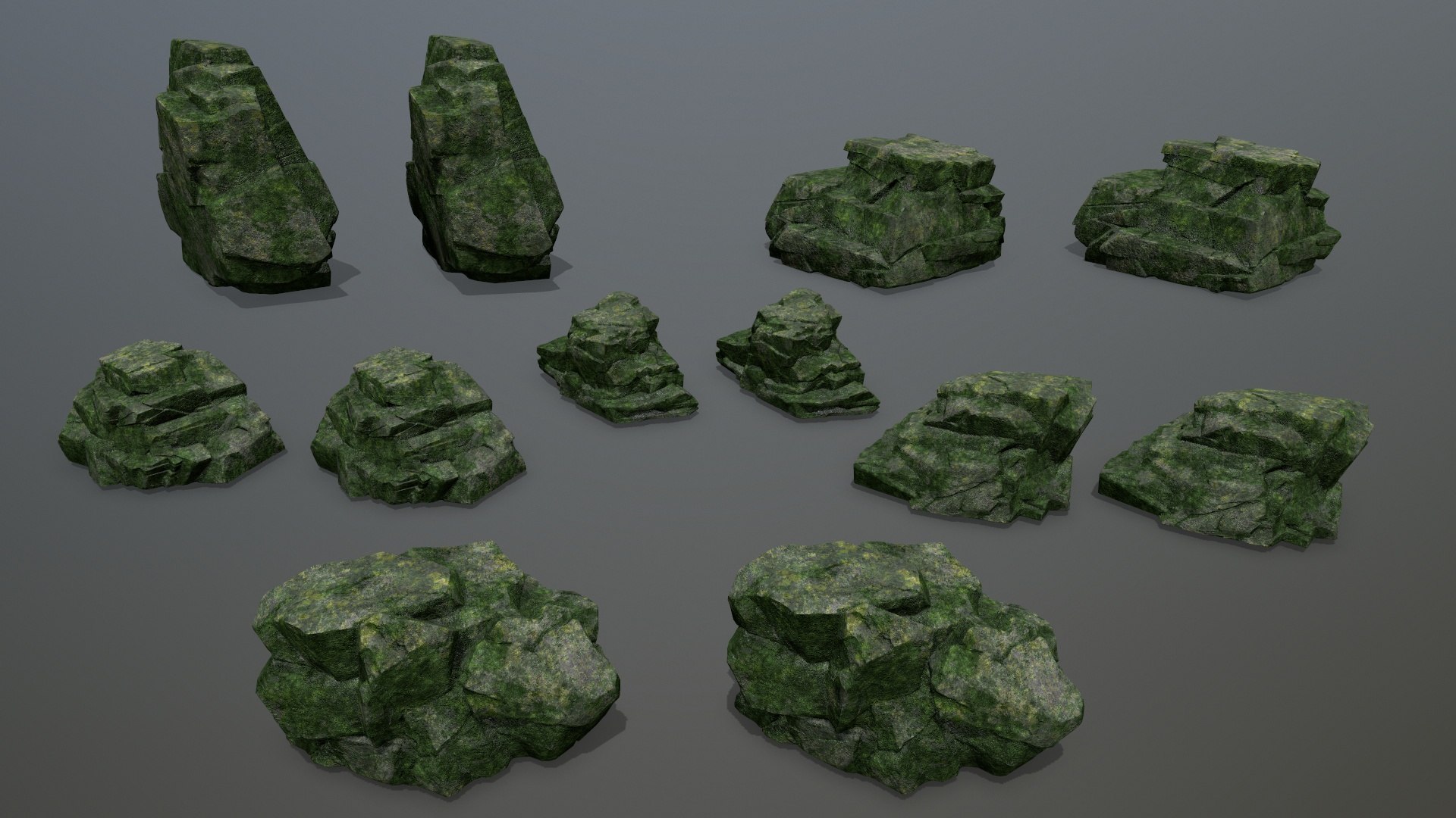Rock Set 3D Model - TurboSquid 1864176