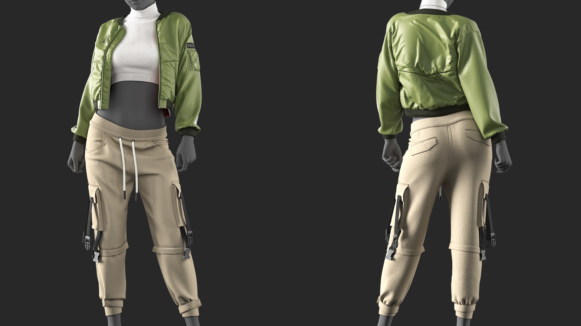 modelo 3d Agent Girl 8 - Marvelous CLO Project file Video Process ...