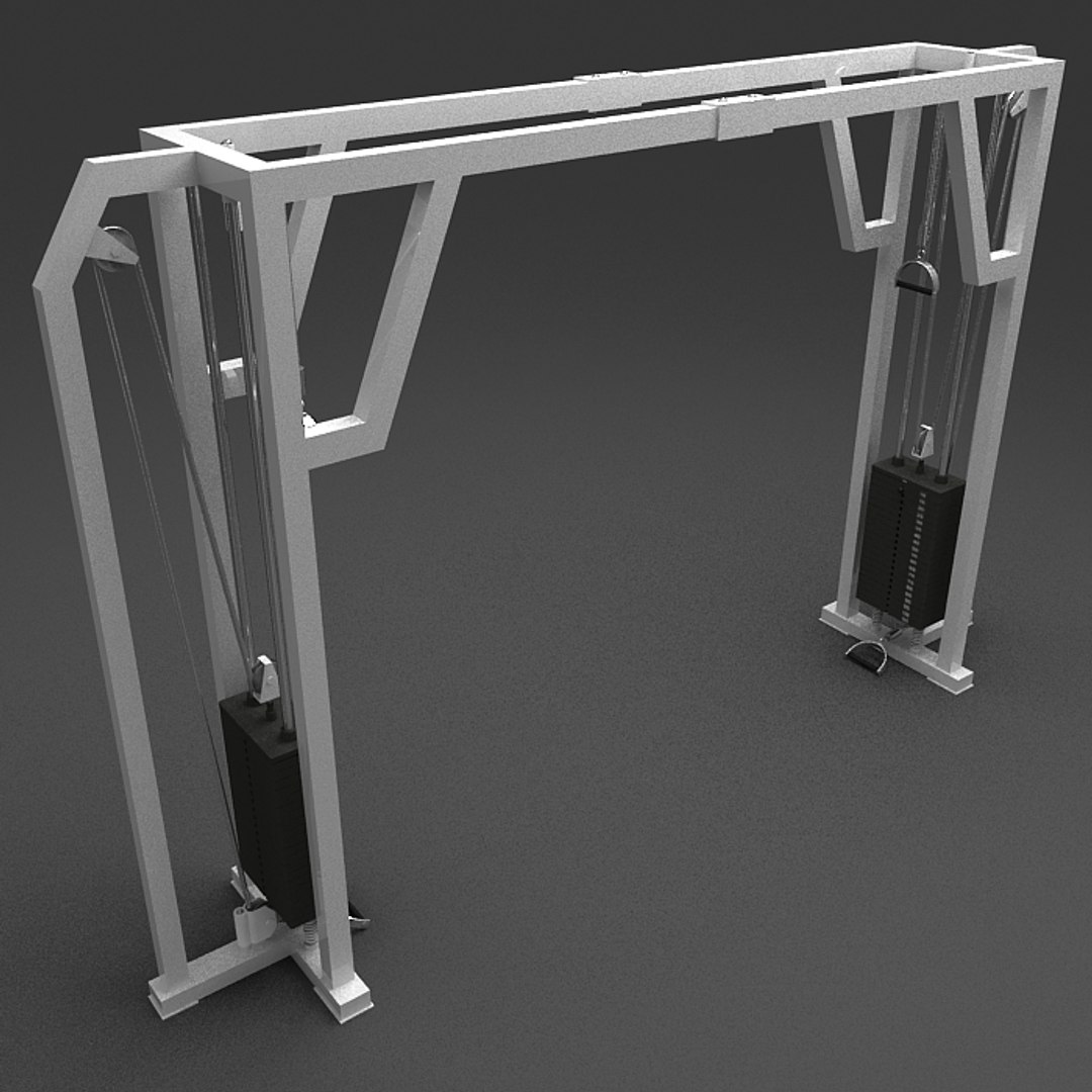 3d Cable Cross Model