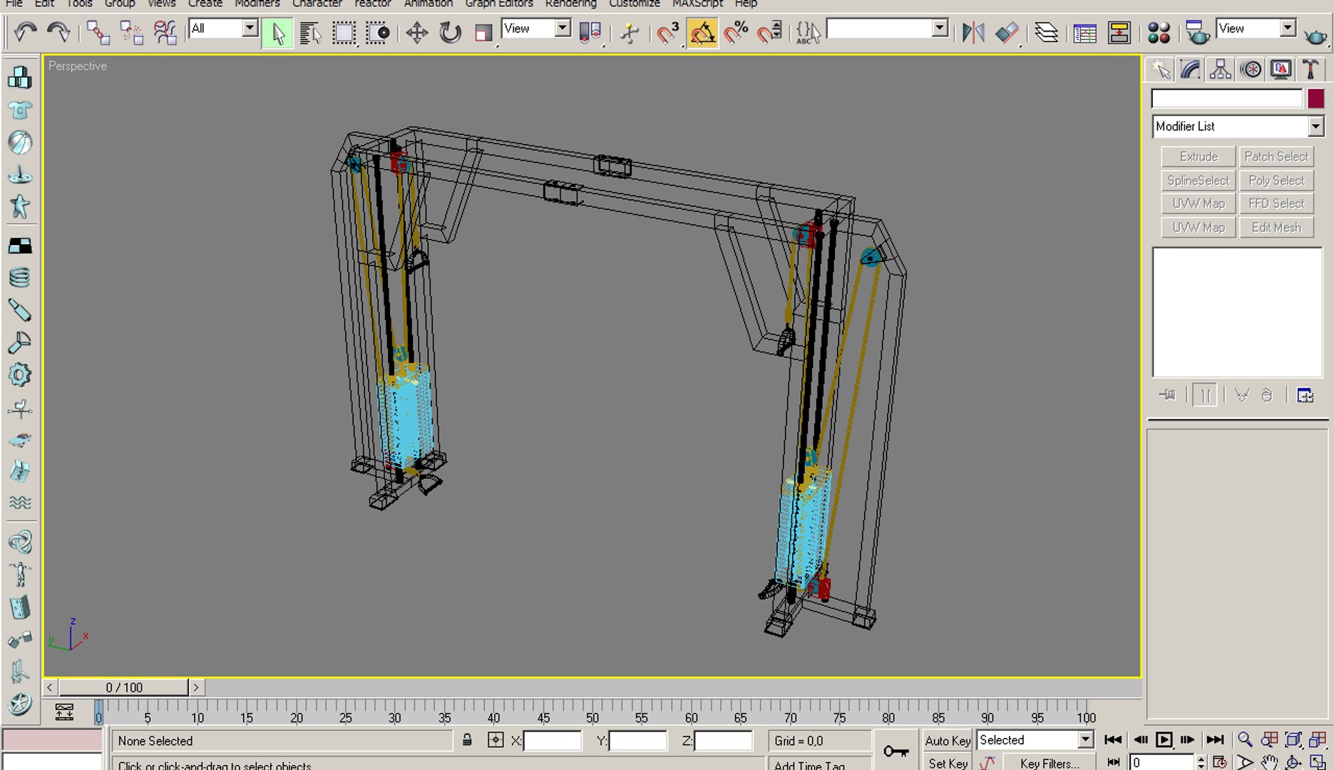 3d Cable Cross Model