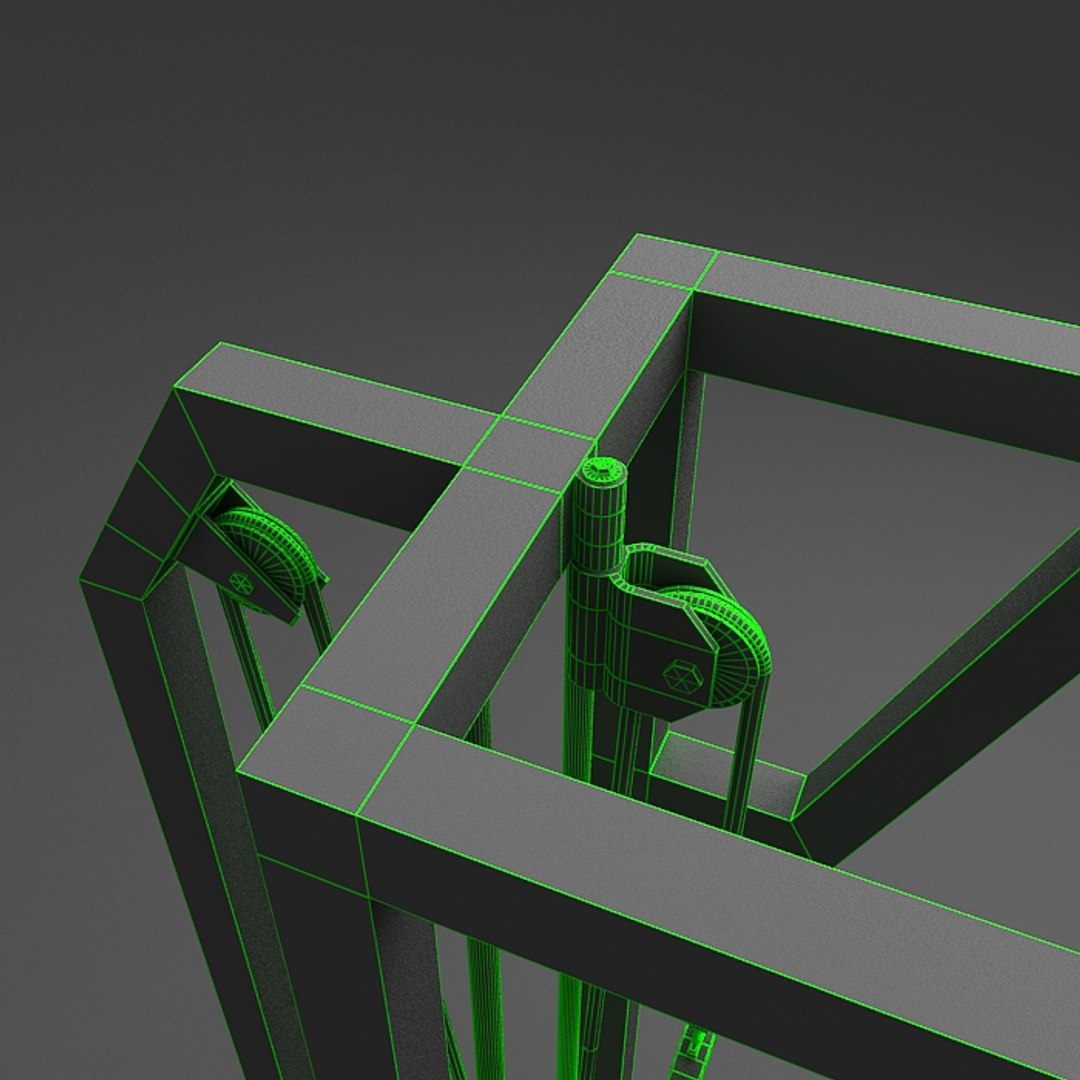 3d Cable Cross Model