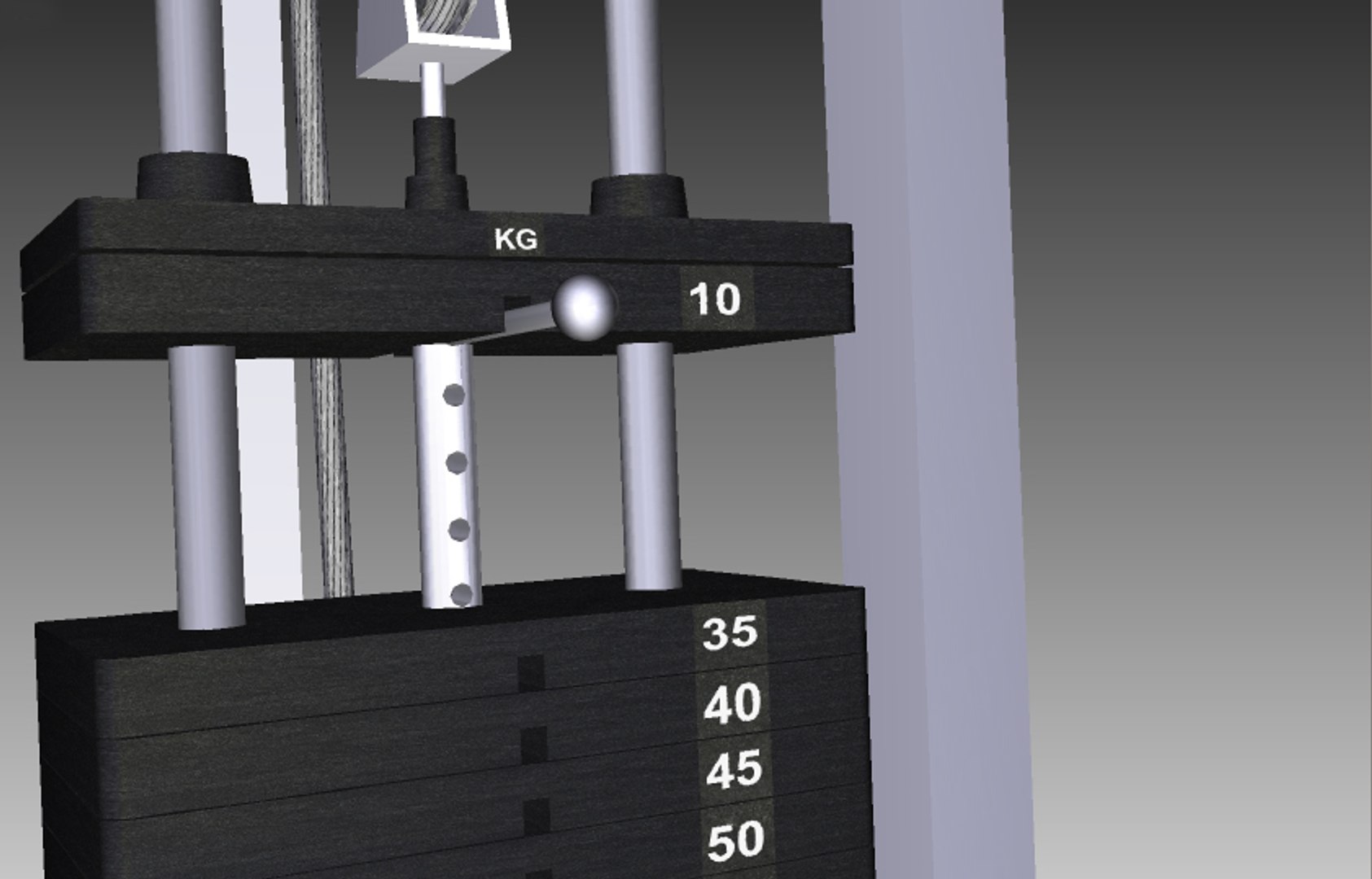 3d Cable Cross Model