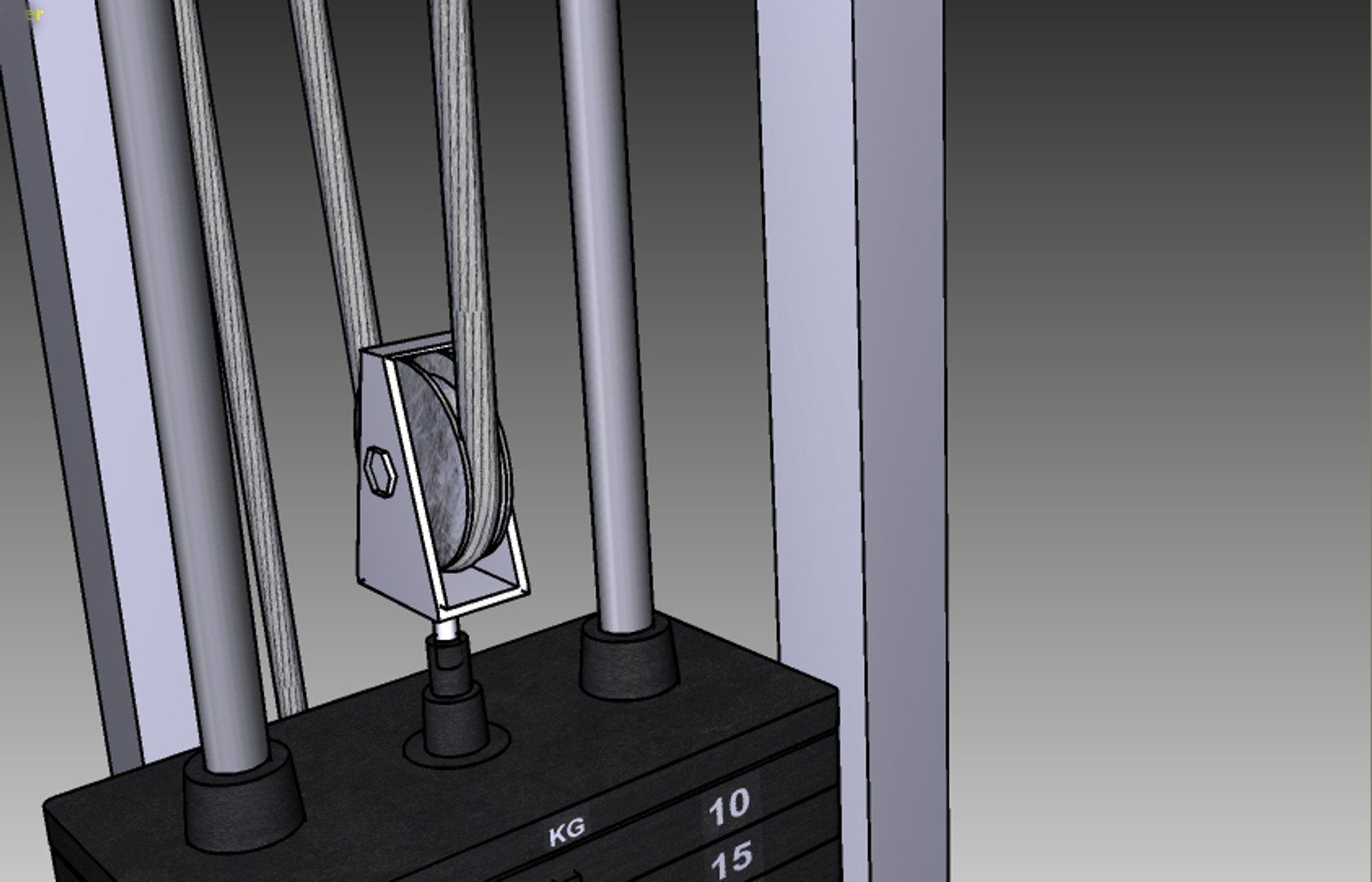 3d Cable Cross Model