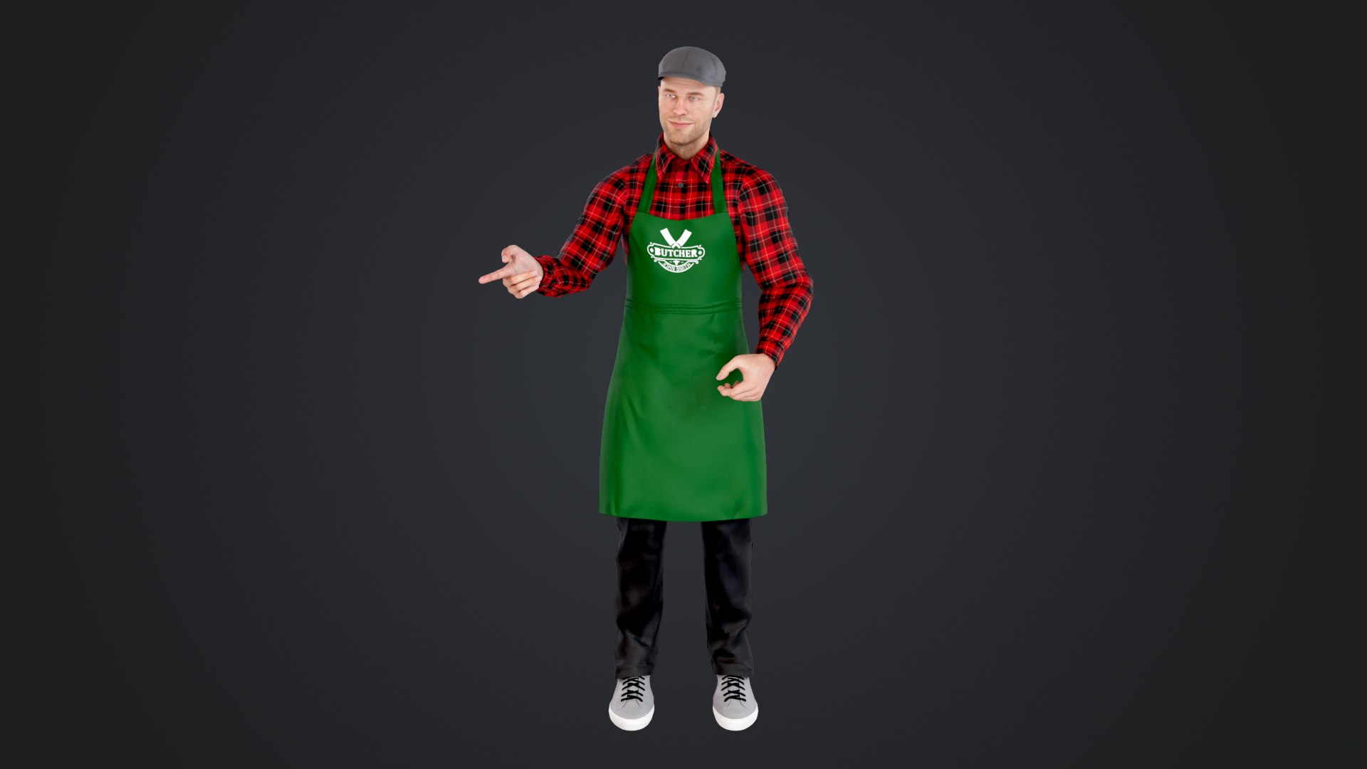 3D Male Cashier - TurboSquid 2439794
