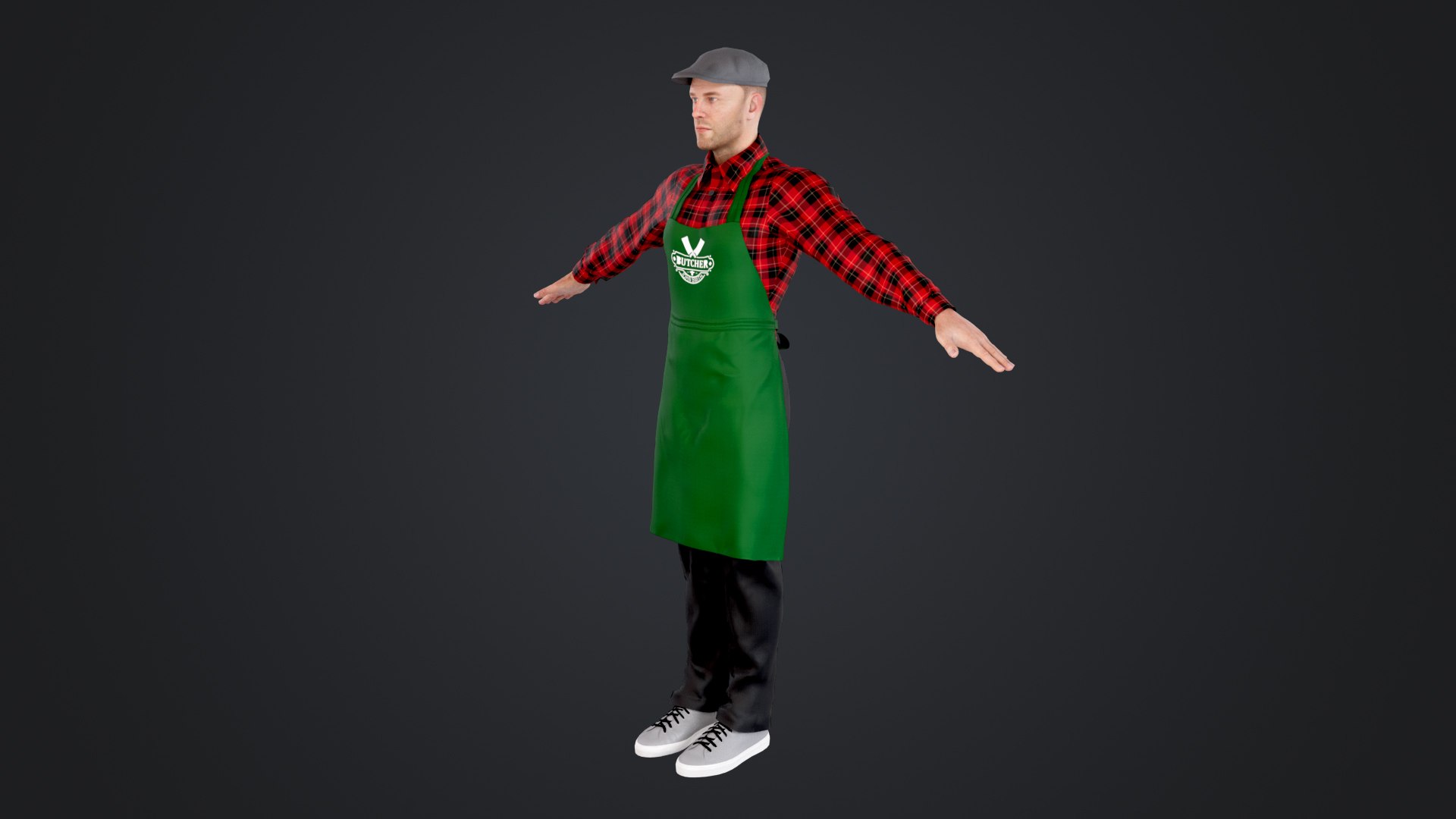3D Male Cashier - TurboSquid 2439794
