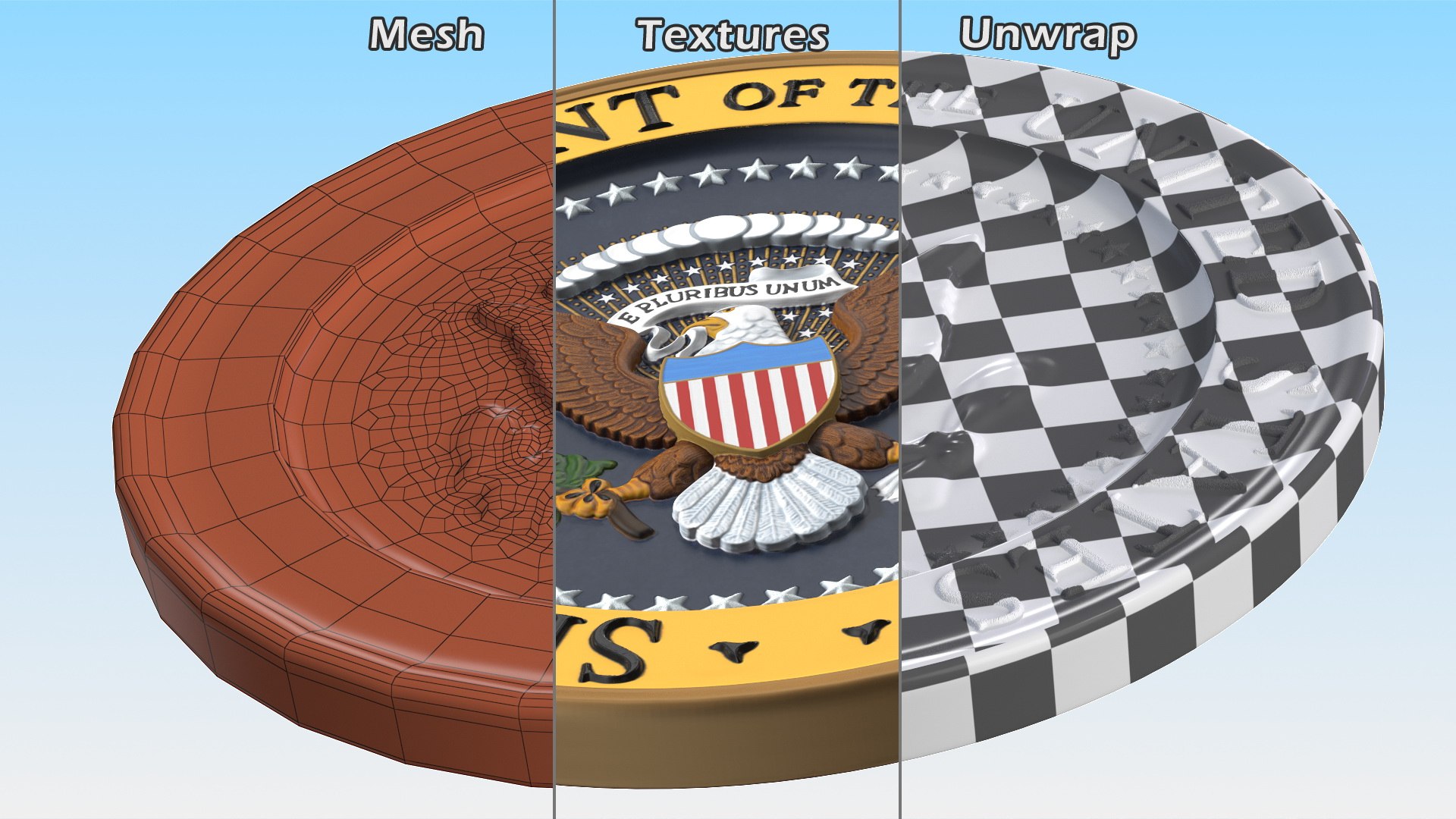 US Presidential Seal 3D Model - TurboSquid 1820889