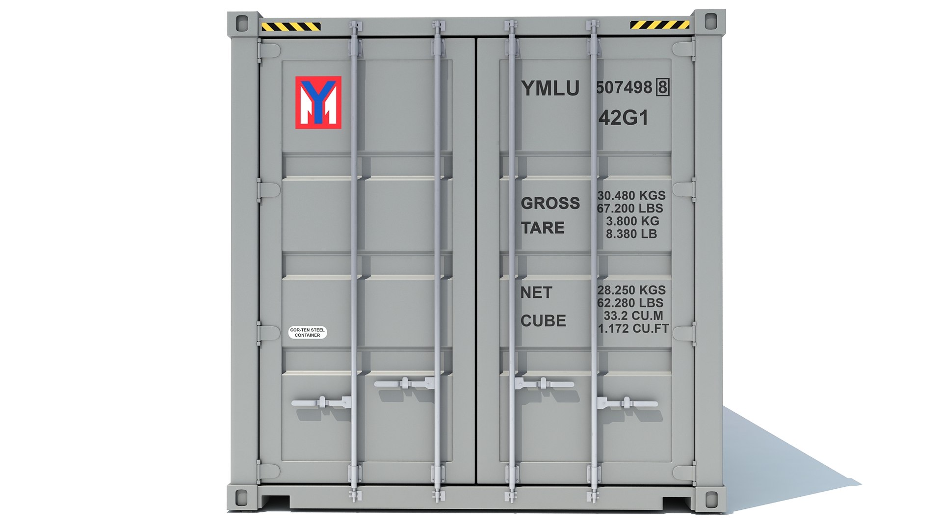 Shipping Container Yang Ming Model - TurboSquid 1615998
