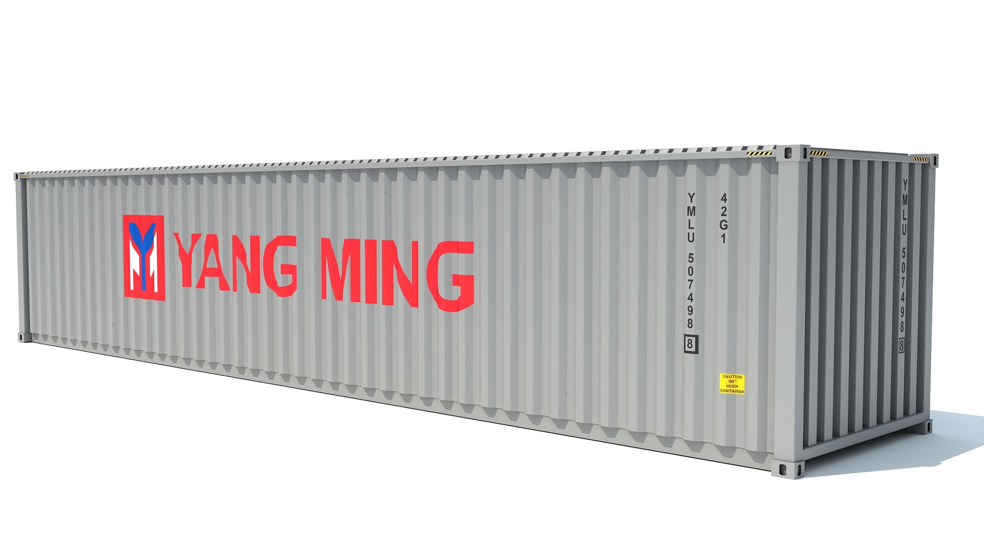 Shipping Container Yang Ming Model - TurboSquid 1615998