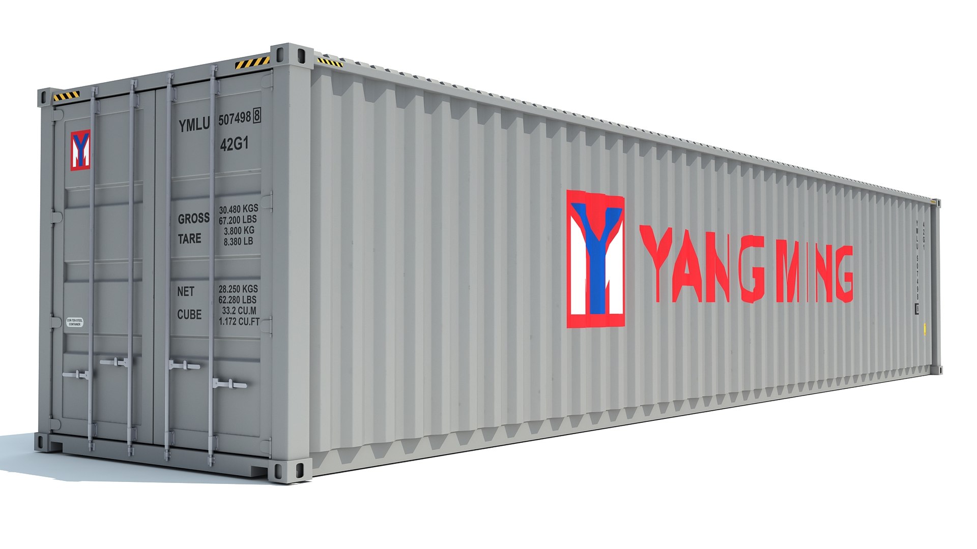 Shipping Container Yang Ming Model - TurboSquid 1615998