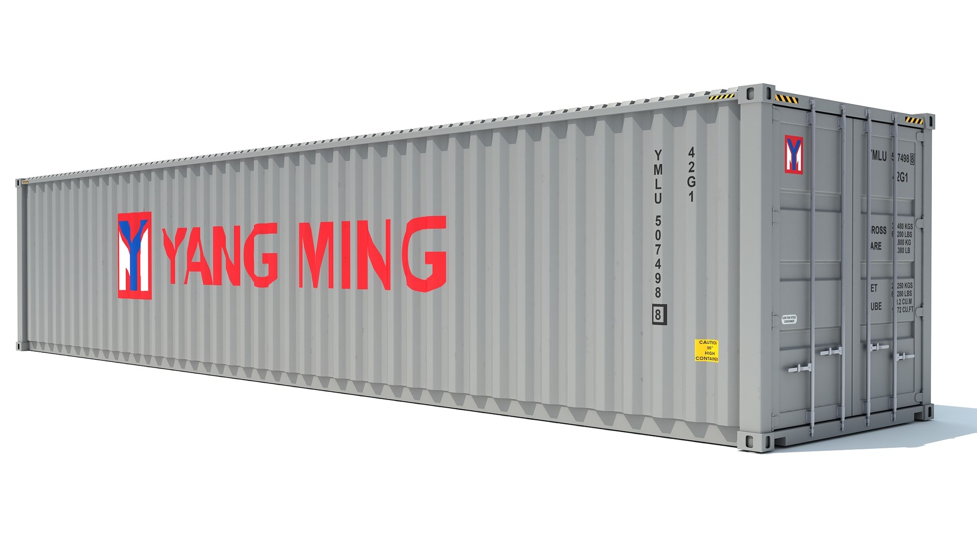 Shipping Container Yang Ming Model - TurboSquid 1615998