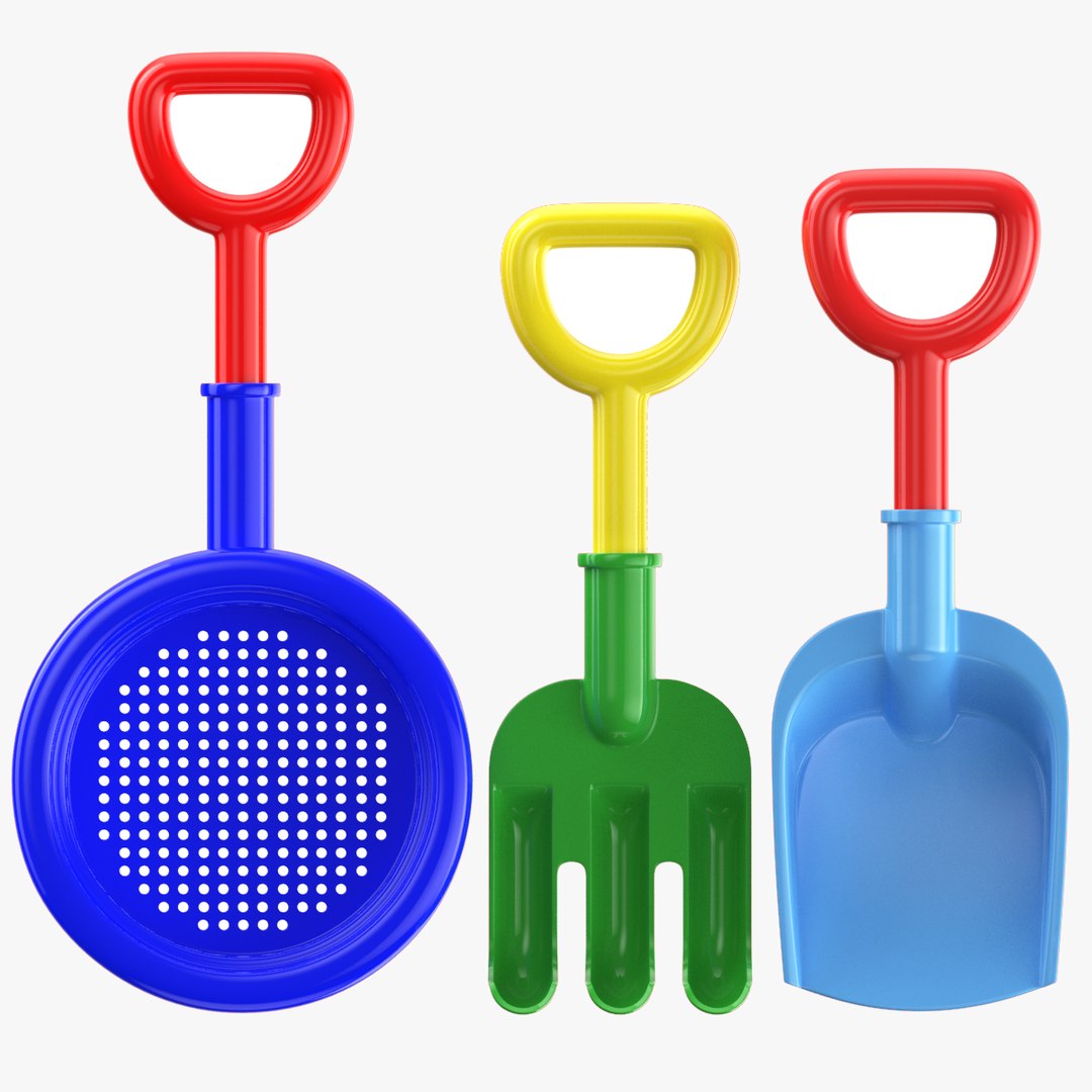 3D Detailed Three Sand Toys - TurboSquid 2070218