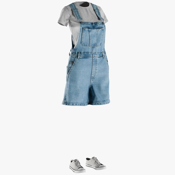 3d overalls model