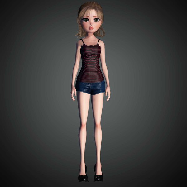 Desenho animado Sally Modelo 3D - TurboSquid 2278340