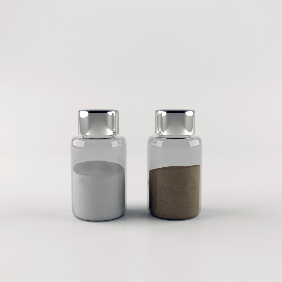 dining table housewares set 3d model