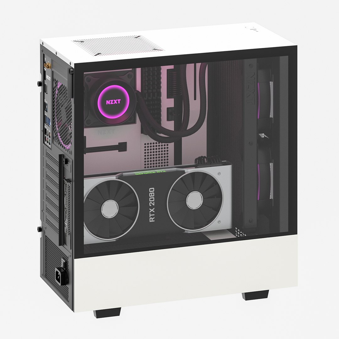 Nzxt Desktop Pc Model - TurboSquid 1657420