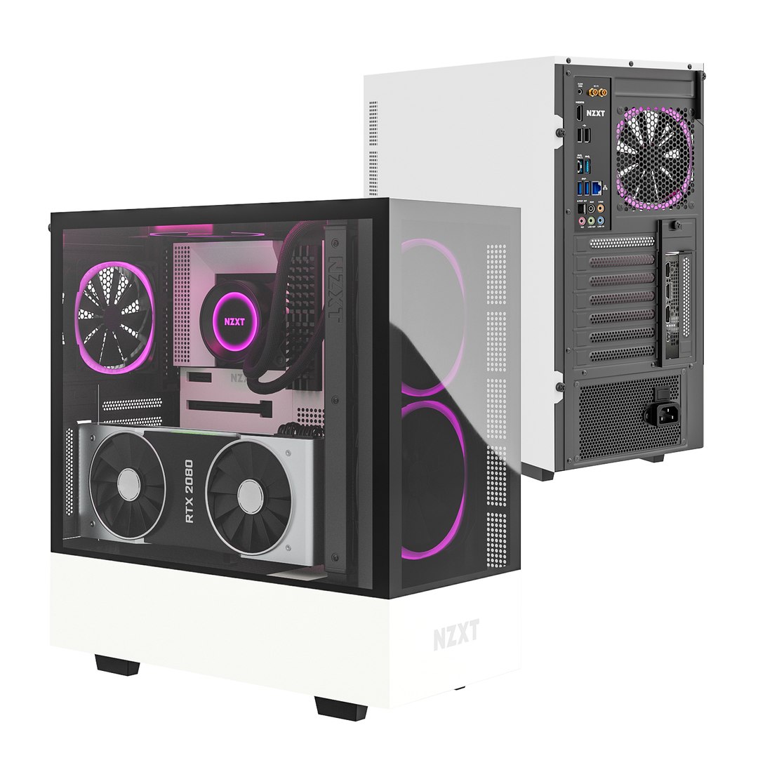 Nzxt Desktop Pc Model - TurboSquid 1657420