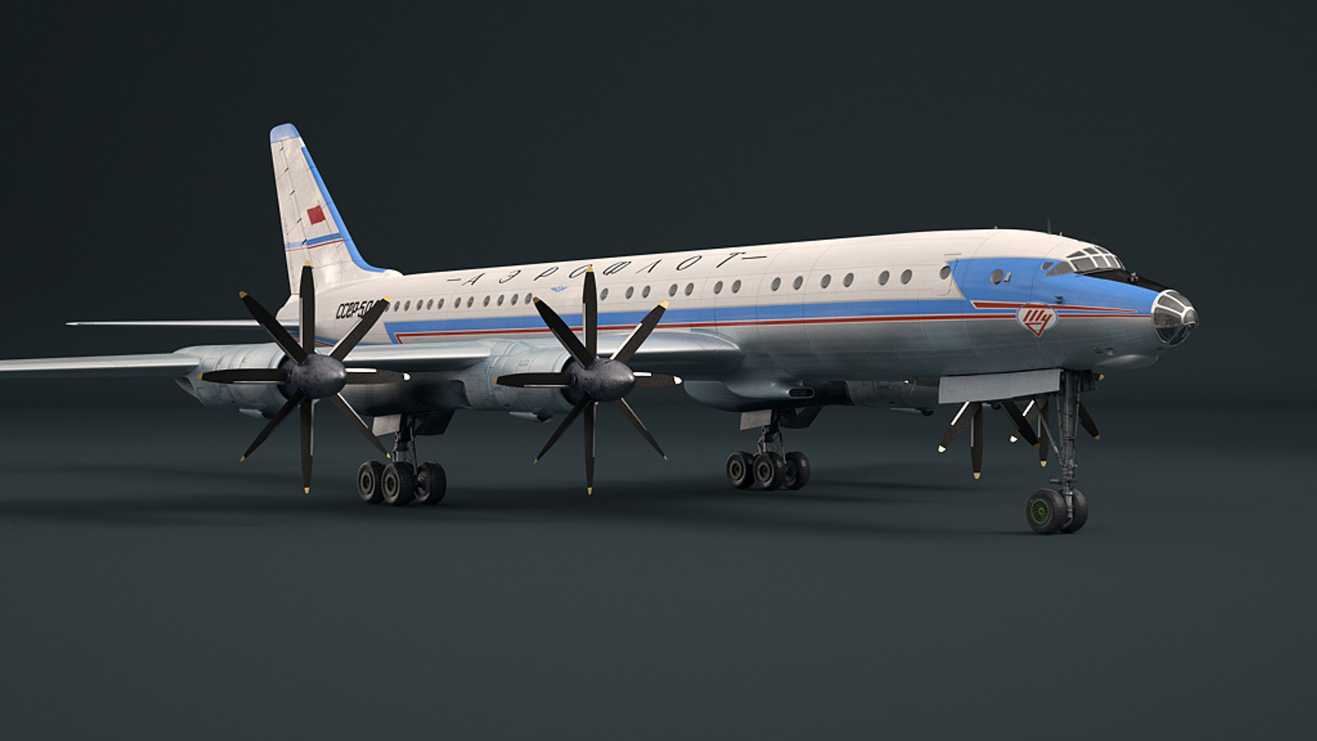 3D Model Tupolev Tu-114 - TurboSquid 1151221