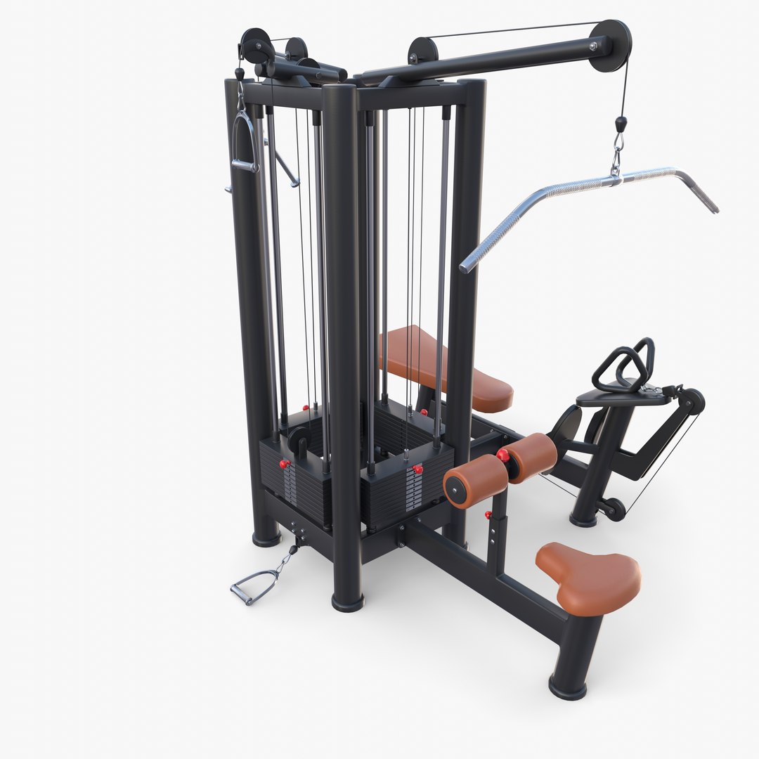 3D 4 Multi Station Jungle Machine V1 Model - TurboSquid 2012932