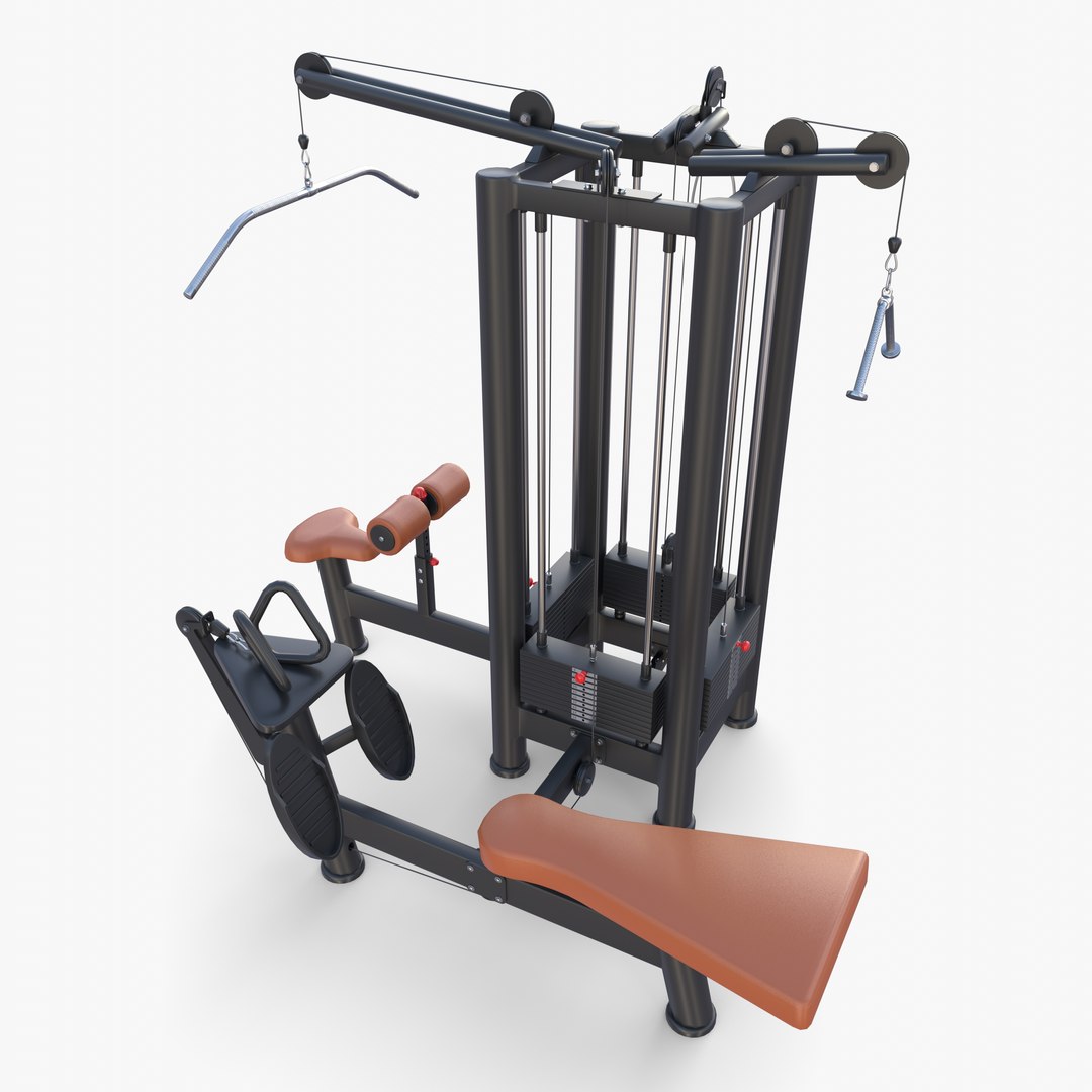 3D 4 Multi Station Jungle Machine V1 Model - TurboSquid 2012932