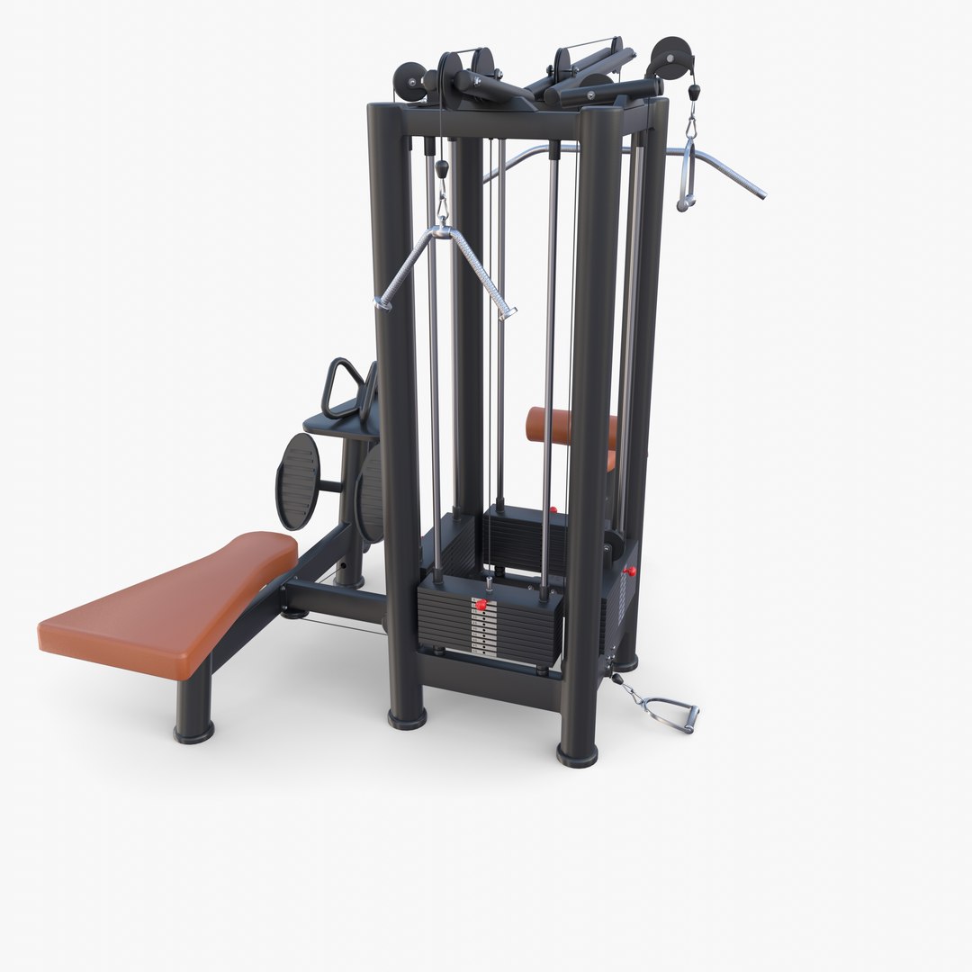 3D 4 Multi Station Jungle Machine V1 Model - TurboSquid 2012932