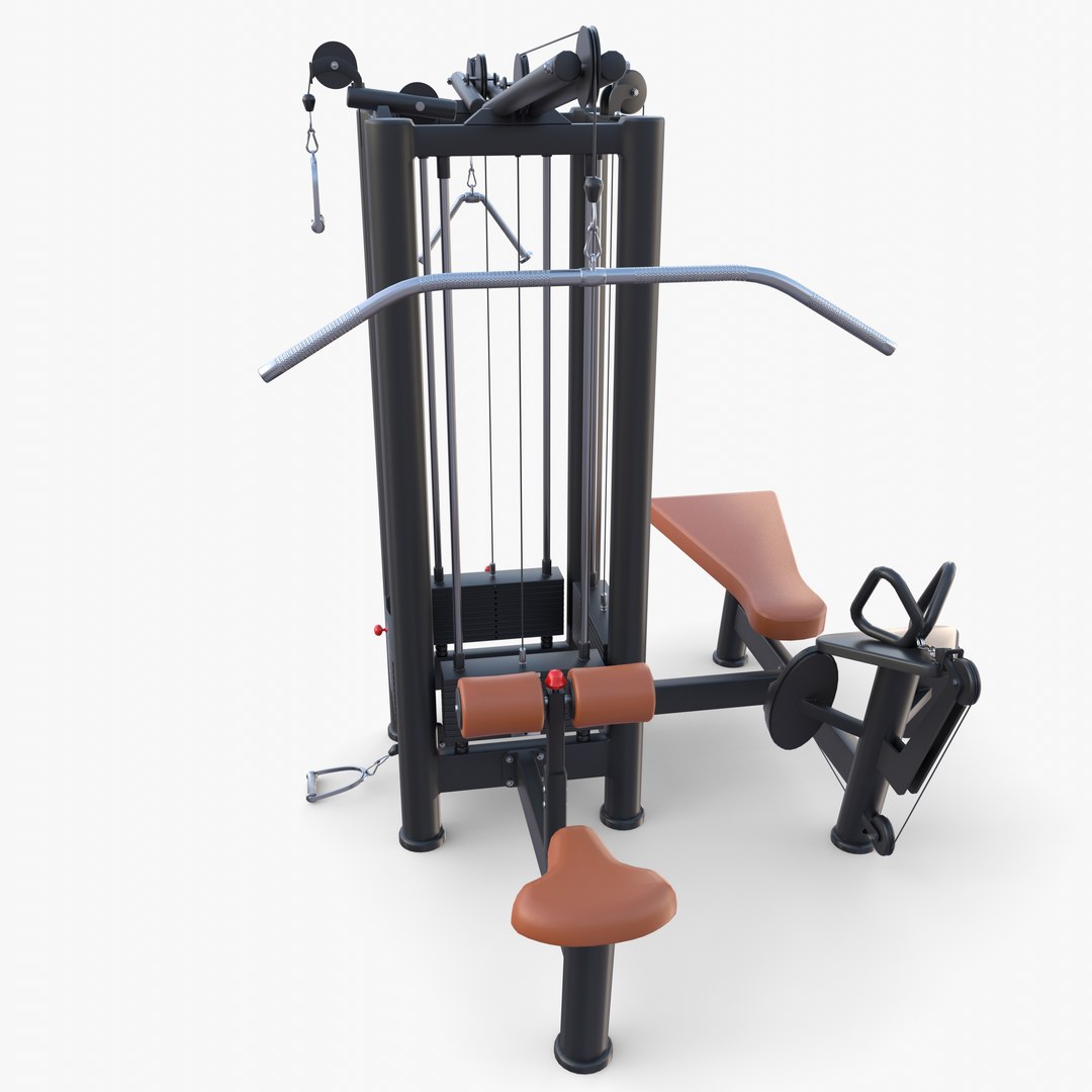 3D 4 Multi Station Jungle Machine V1 Model - TurboSquid 2012932