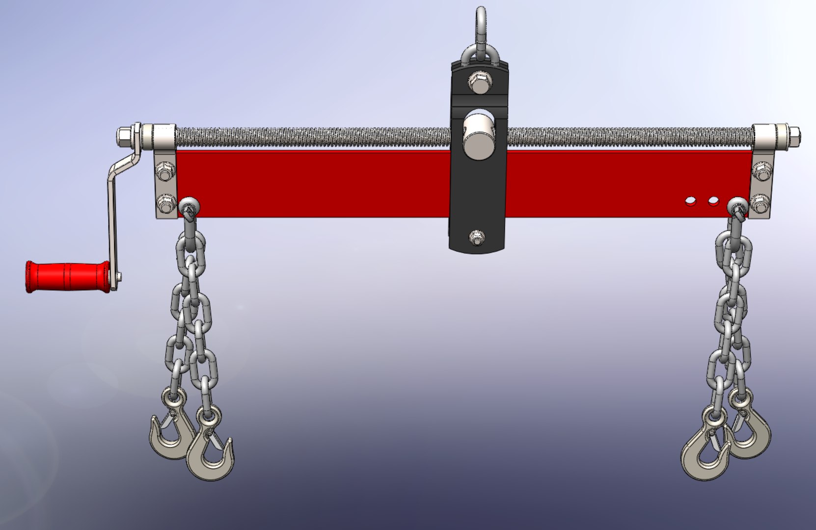 3D BALANCER LOAD LEVELER ENGINE HOIST LIFT CRANE ENGINE HOOK CHAIN ...