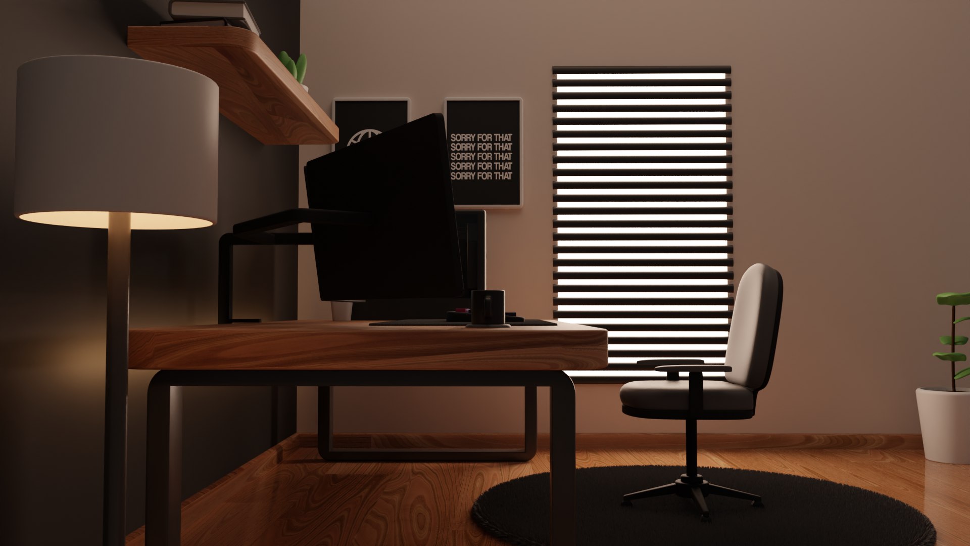 3D 3d Isometric Desk Setup - TurboSquid 1959180