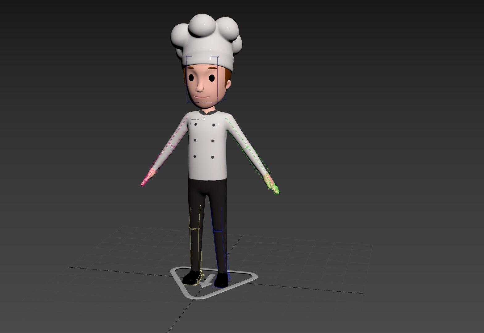 3D Character120 Rigged Chef Model - TurboSquid 1758520