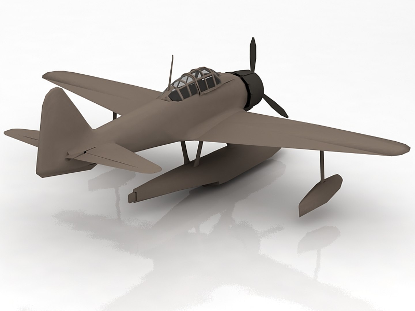 3D Model Mitsubishi Rufe A6m2-n 2 - TurboSquid 1645279