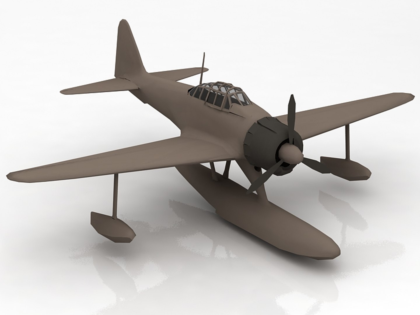 3D Model Mitsubishi Rufe A6m2-n 2 - TurboSquid 1645279