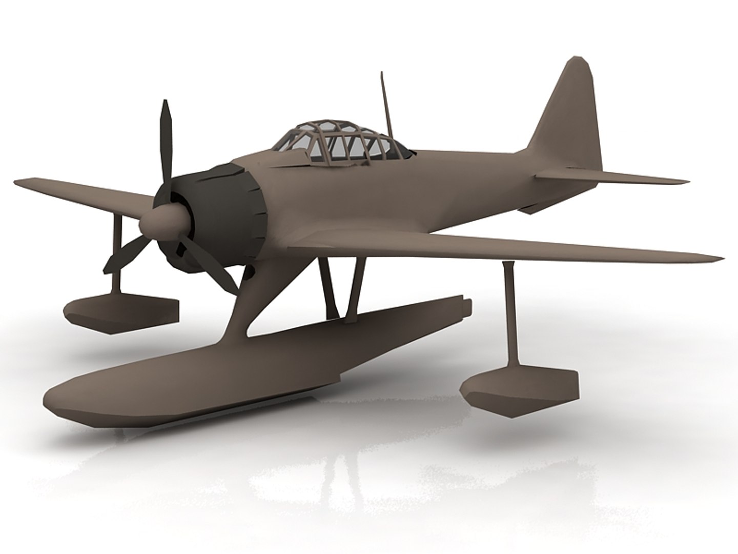 3D Model Mitsubishi Rufe A6m2-n 2 - TurboSquid 1645279