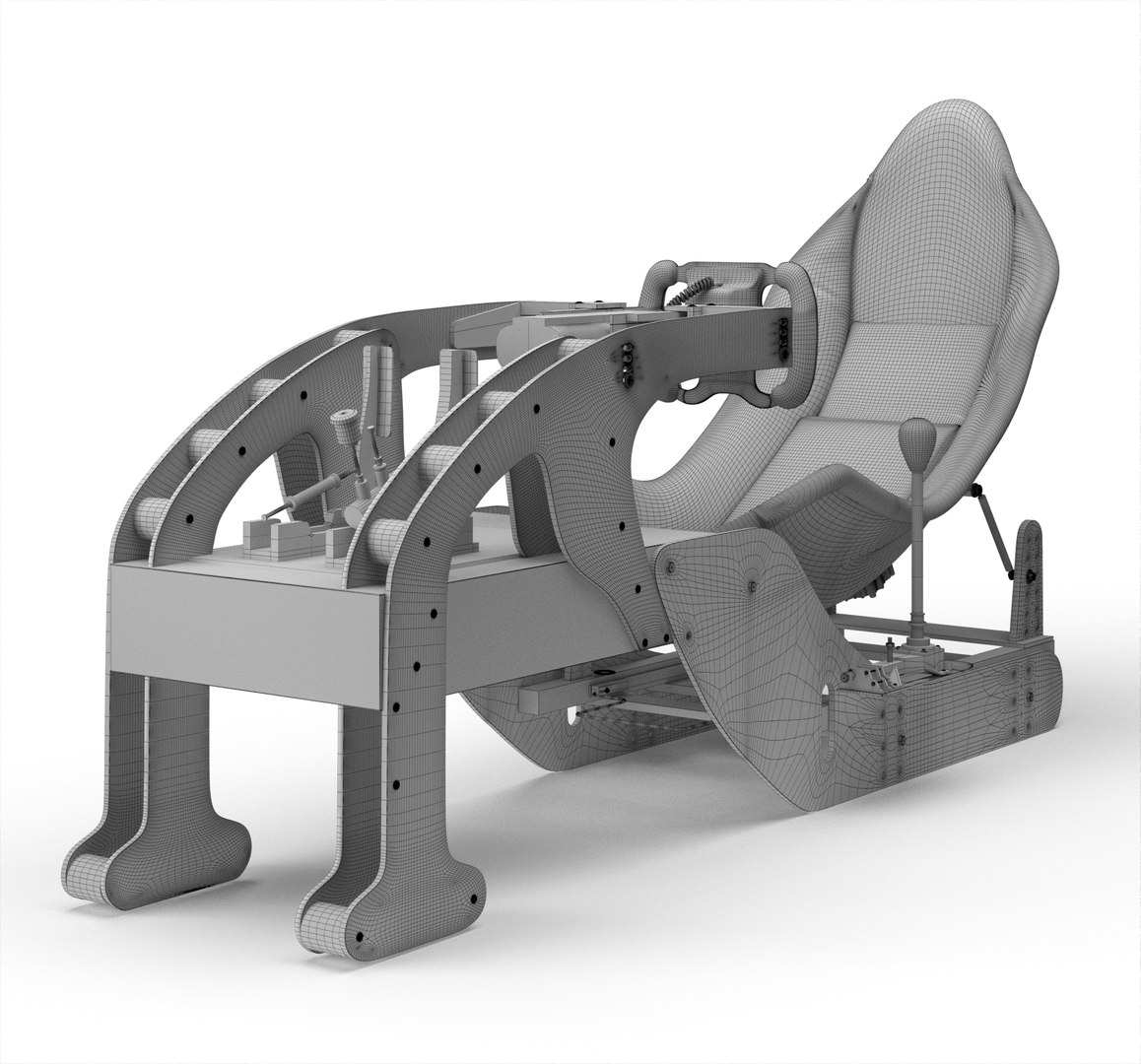 Racing Simulator 3D - TurboSquid 1345990